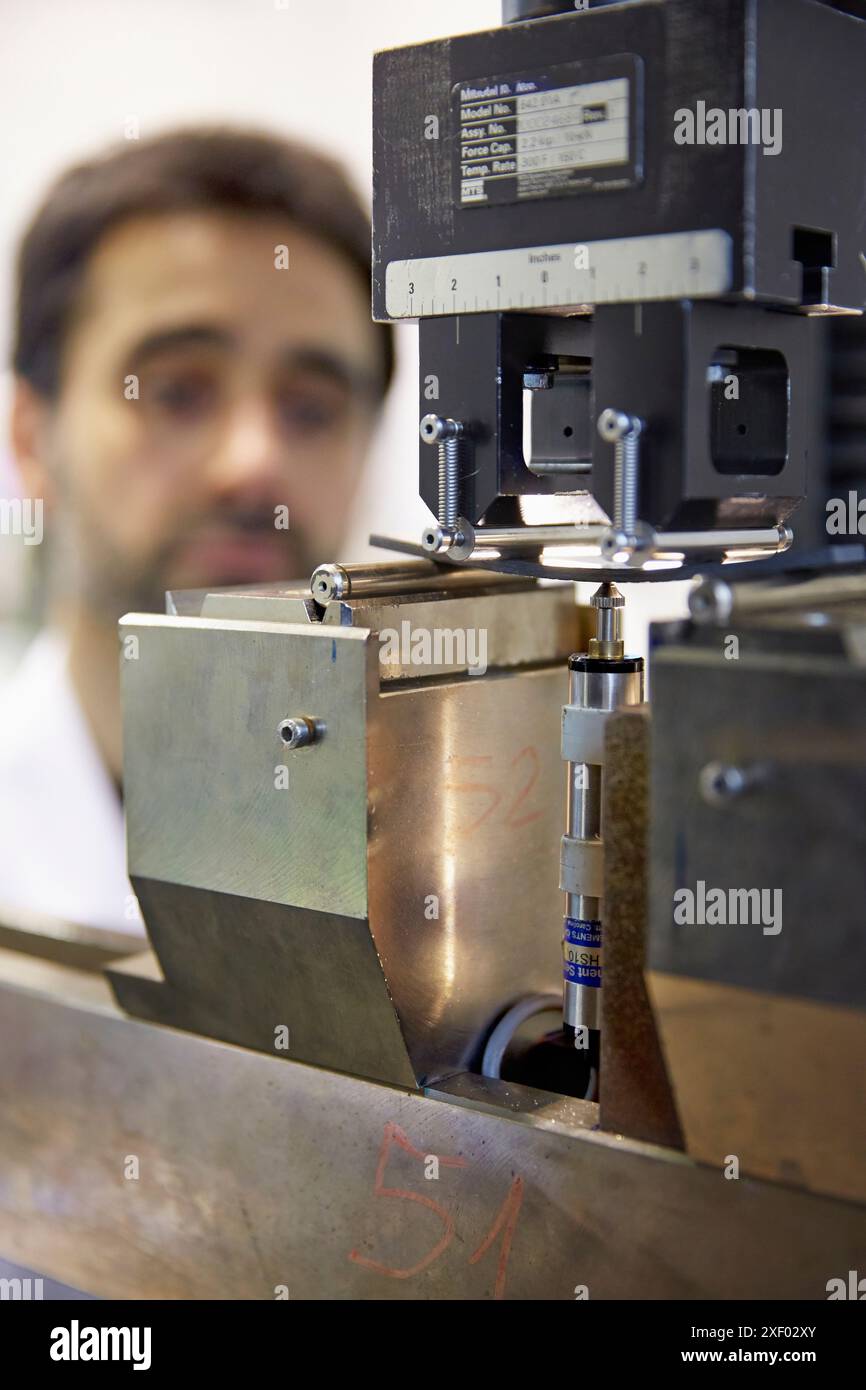 Tensile test and flexion. Carbon fiber sample. Mechanical Testing ...