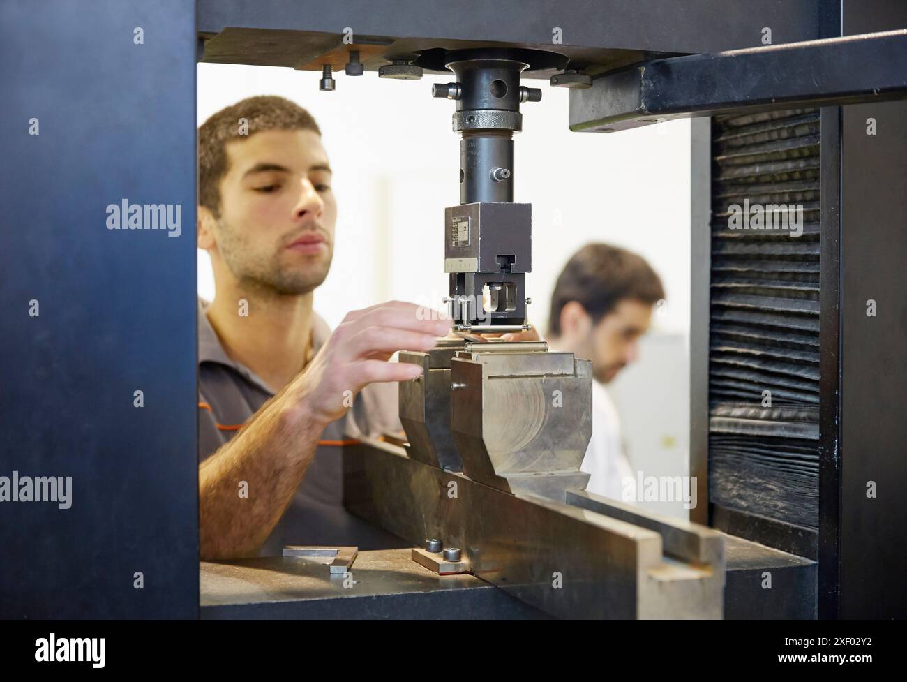 Tensile test and flexion. Carbon fiber sample. Mechanical Testing ...