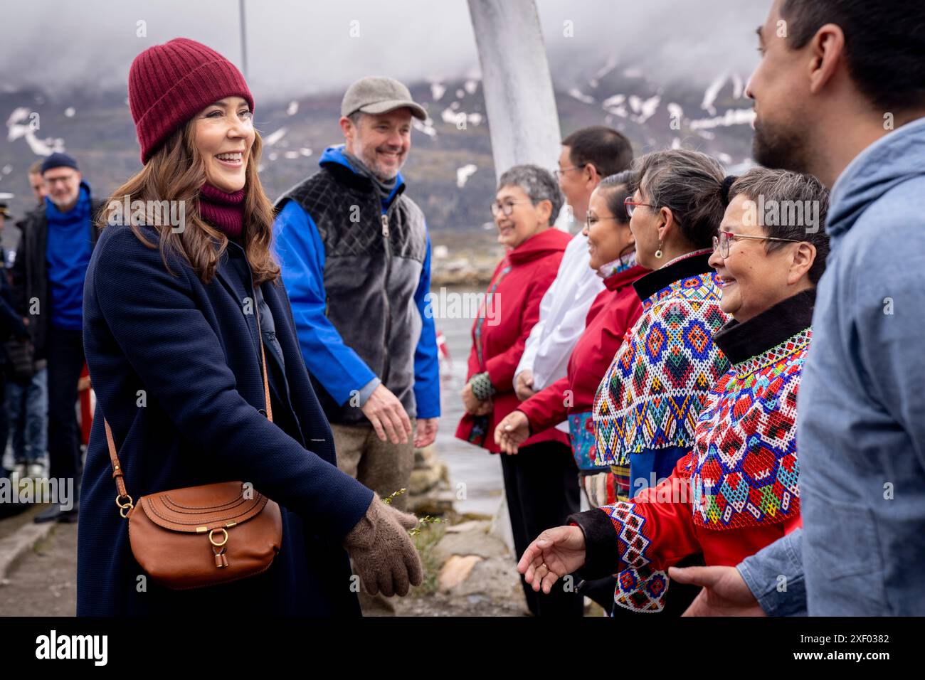King Frederick X and Queen Mary are received by the chairman of ...