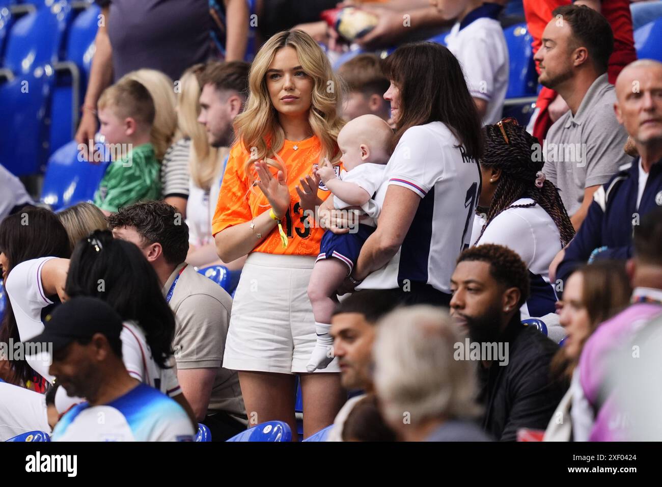 Georgina Irwin (England's goalkeeper Aaron Ramsdale wife) during the ...