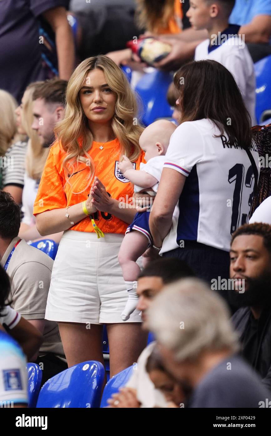Georgina Irwin (England's goalkeeper Aaron Ramsdale wife) during the ...
