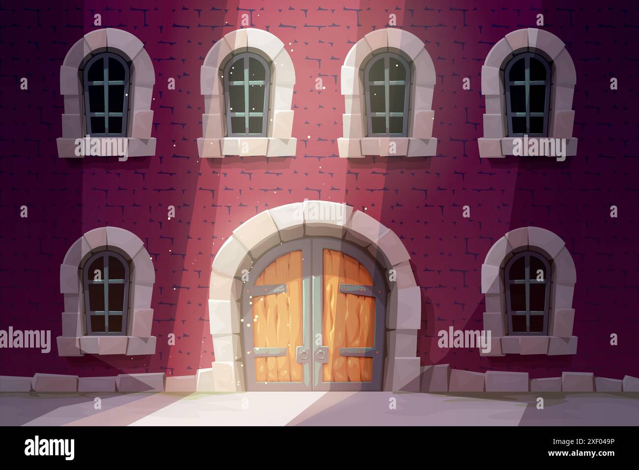 Stone wall sunlight Stock Vector Images - Alamy