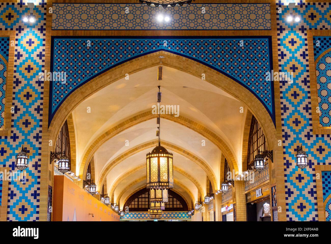 The beautiful interior design of Ibn Battuta shopping mall in Dubai ...