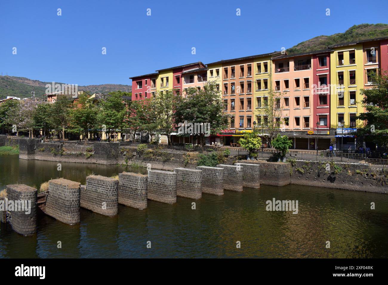 A view of Lavasa lake city hotels infront of the beautiful lavasa lake ...