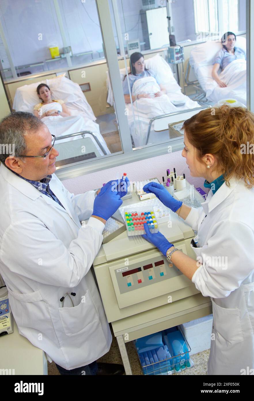 Experimental phase clinical trial, Processing of biological samples ...