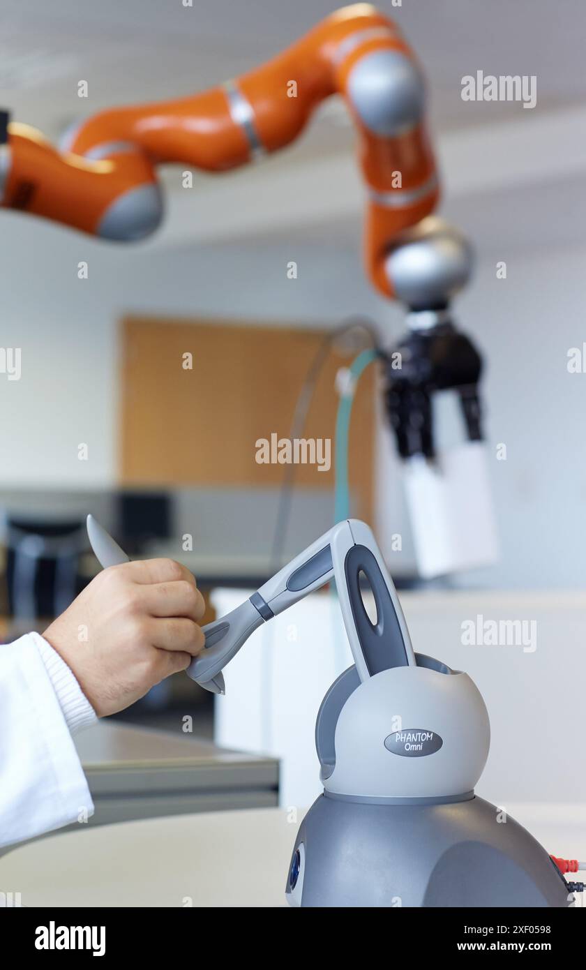 LWR robot, using haptic teleoperation with force feedback Safety in ...