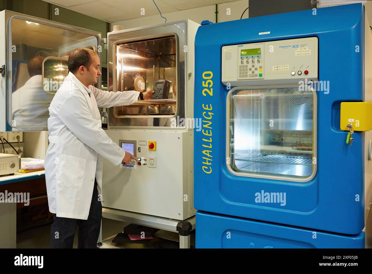 Test climate at high and low temperatures. Climate Chamber. Artificial ...