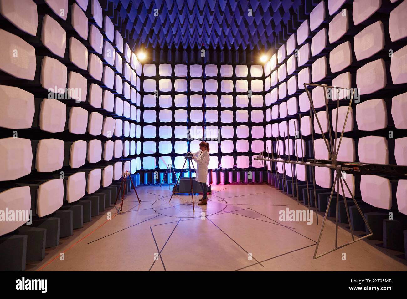Anechoic chamber. EMC & Telecom Lab. Certification of Low Voltage Electrical & Electronic ...