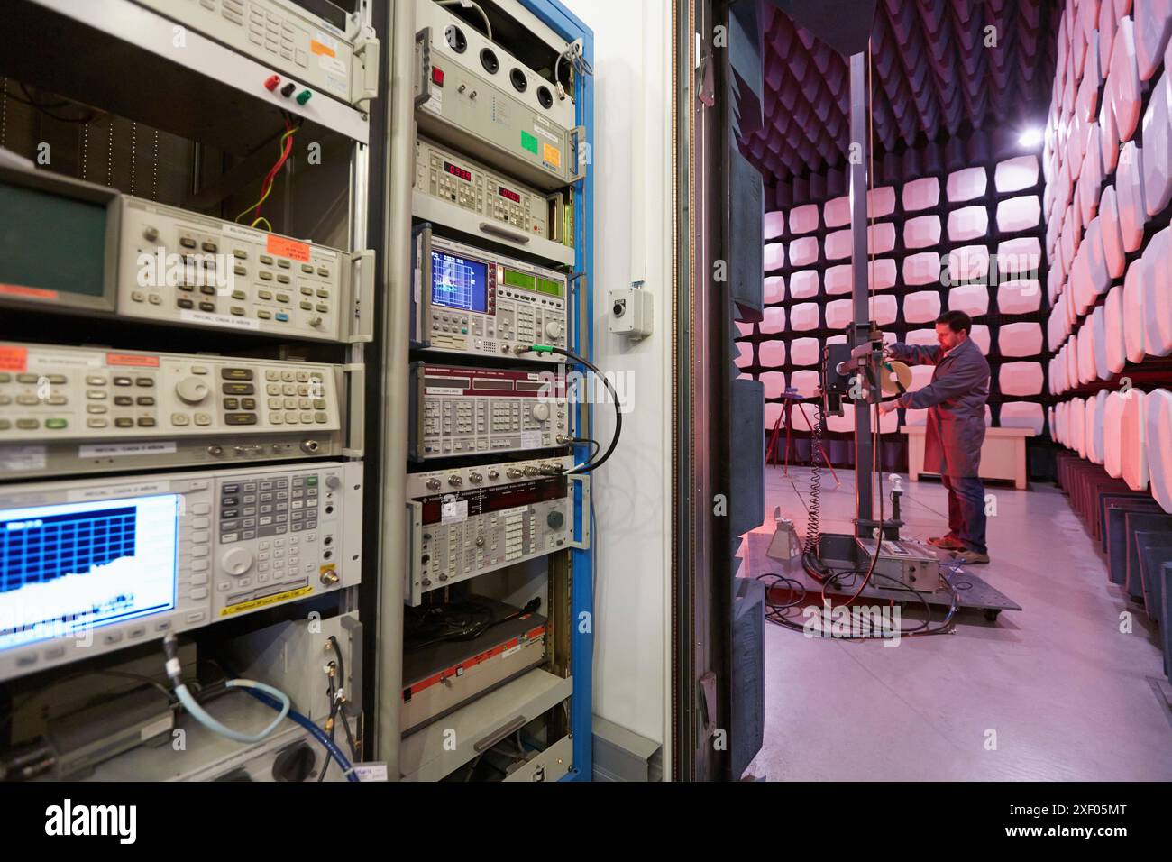 Anechoic chamber. EMC & Telecom Lab. Certification of Low Voltage Electrical & Electronic ...