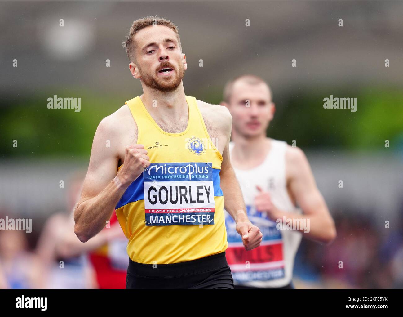Neil Gourley celebrates winning the Men's 1500m final during day two of ...