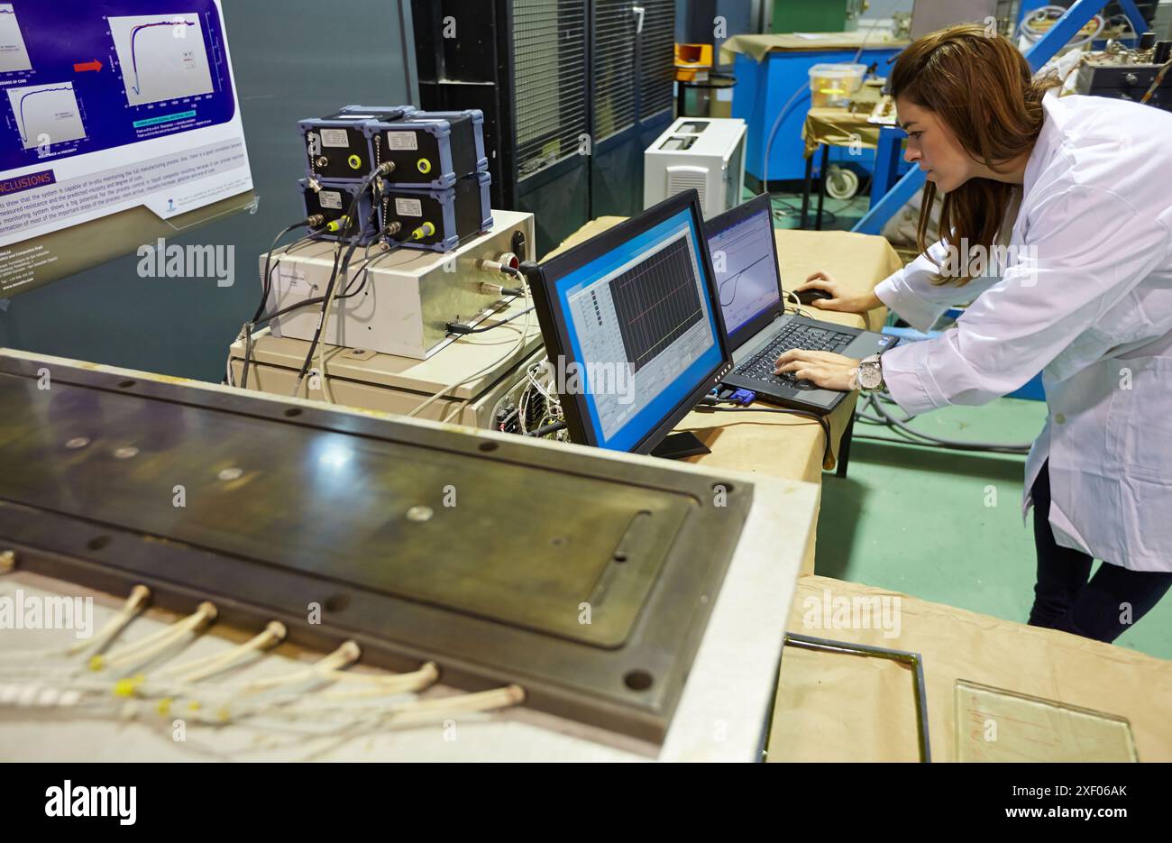 Molde sensorised and simulation software, Analysis of composite ...