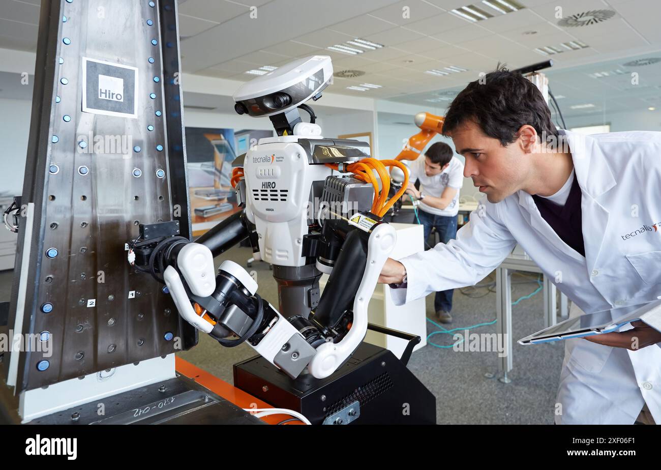 HIRO robot Humanoid robot for automotive assembly tasks in ...