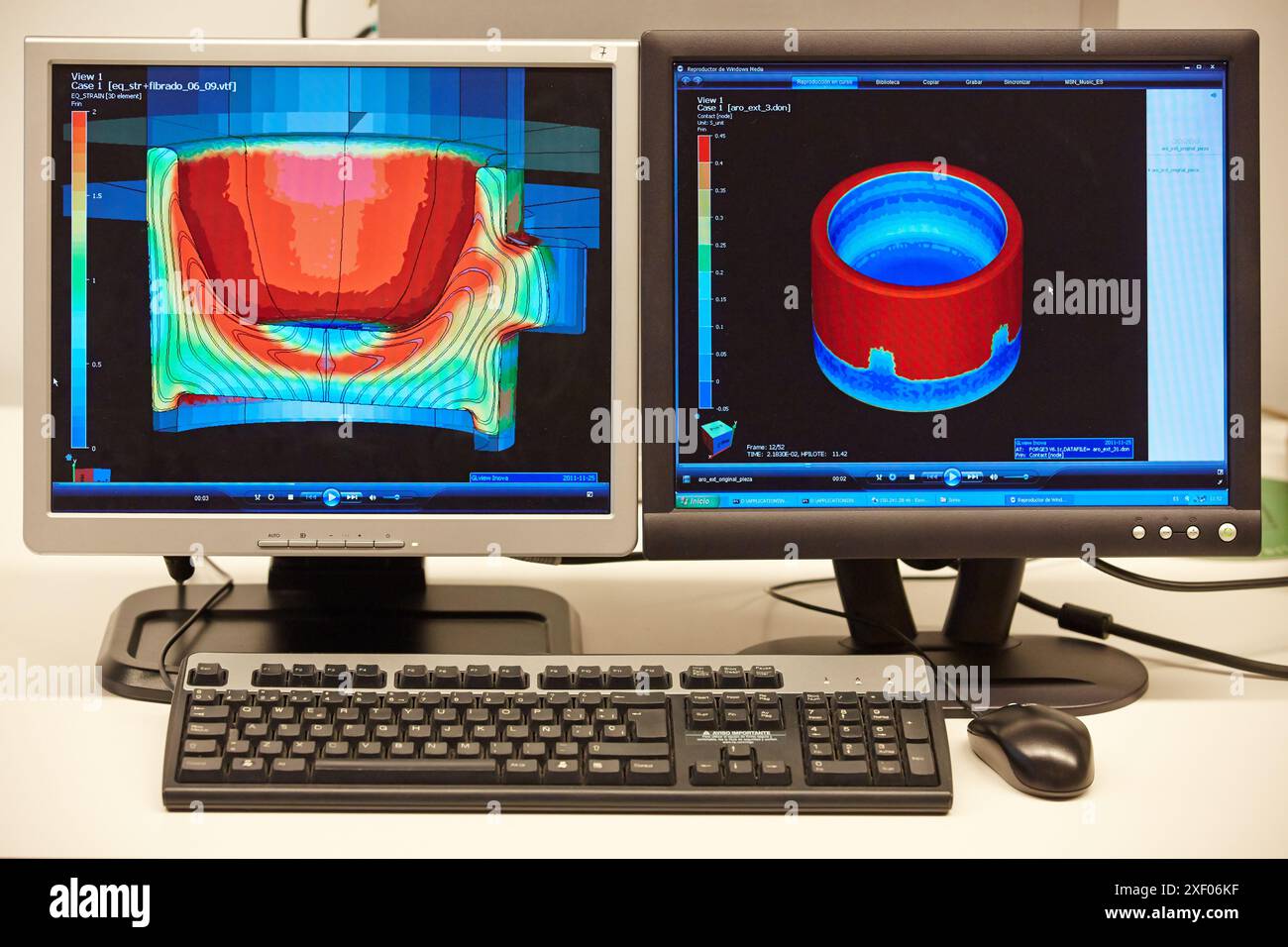 Forging process simulation of bearing outer ring car Industry, Tecnalia ...
