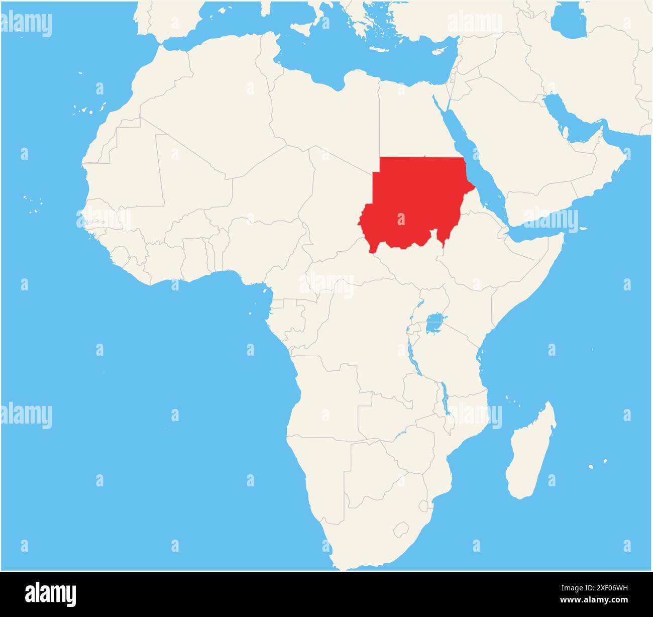 Sudan Map Africa