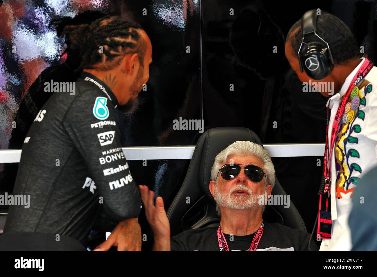 Spielberg, Austria. 30th June, 2024. Lewis Hamilton (GBR) Mercedes AMG ...