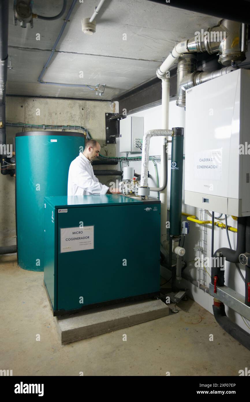 Micro cogeneration, Boiler Room, Kubik, Experimental laboratory R & D ...