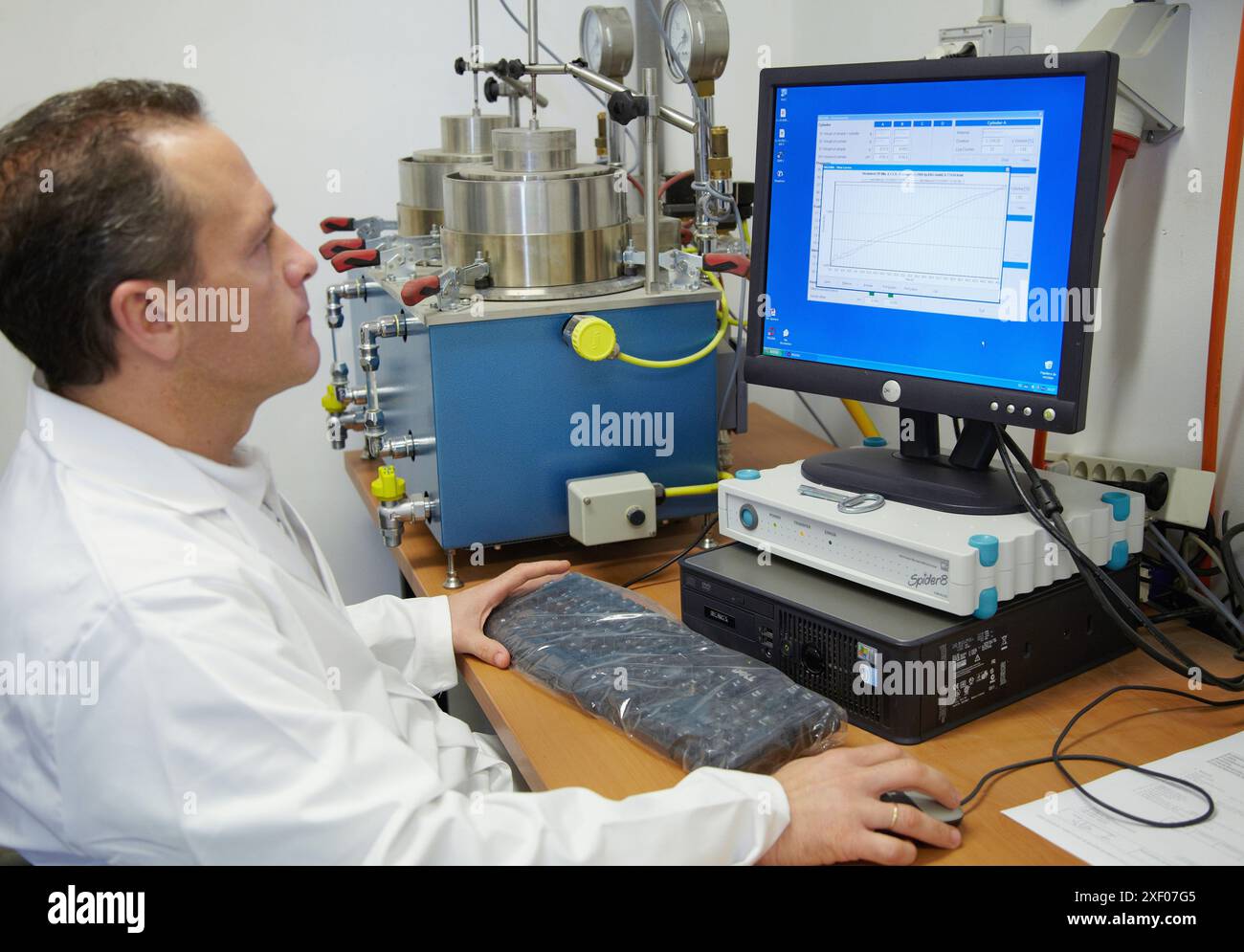 Equipment swelling of slag, determination of swelling of steel arid ...