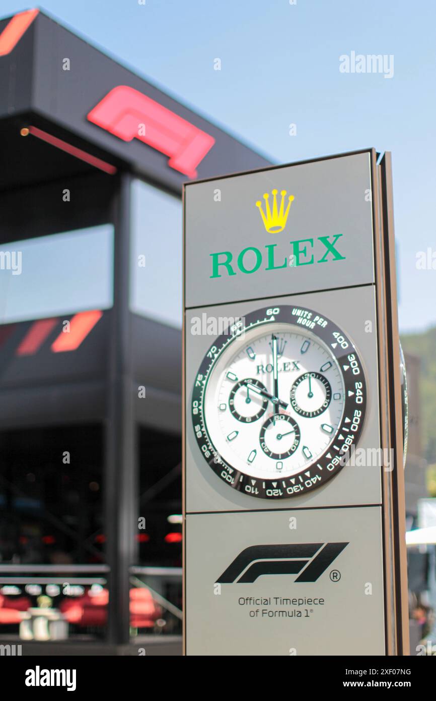 Rolex Totem in paddock F1 during Race day of Formula 1 Qatar Airways ...
