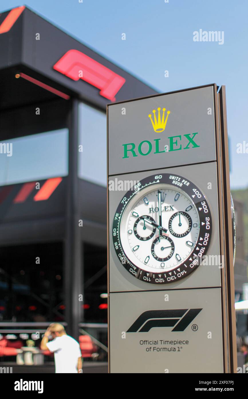 Rolex Totem in paddock F1 during Race day of Formula 1 Qatar Airways ...