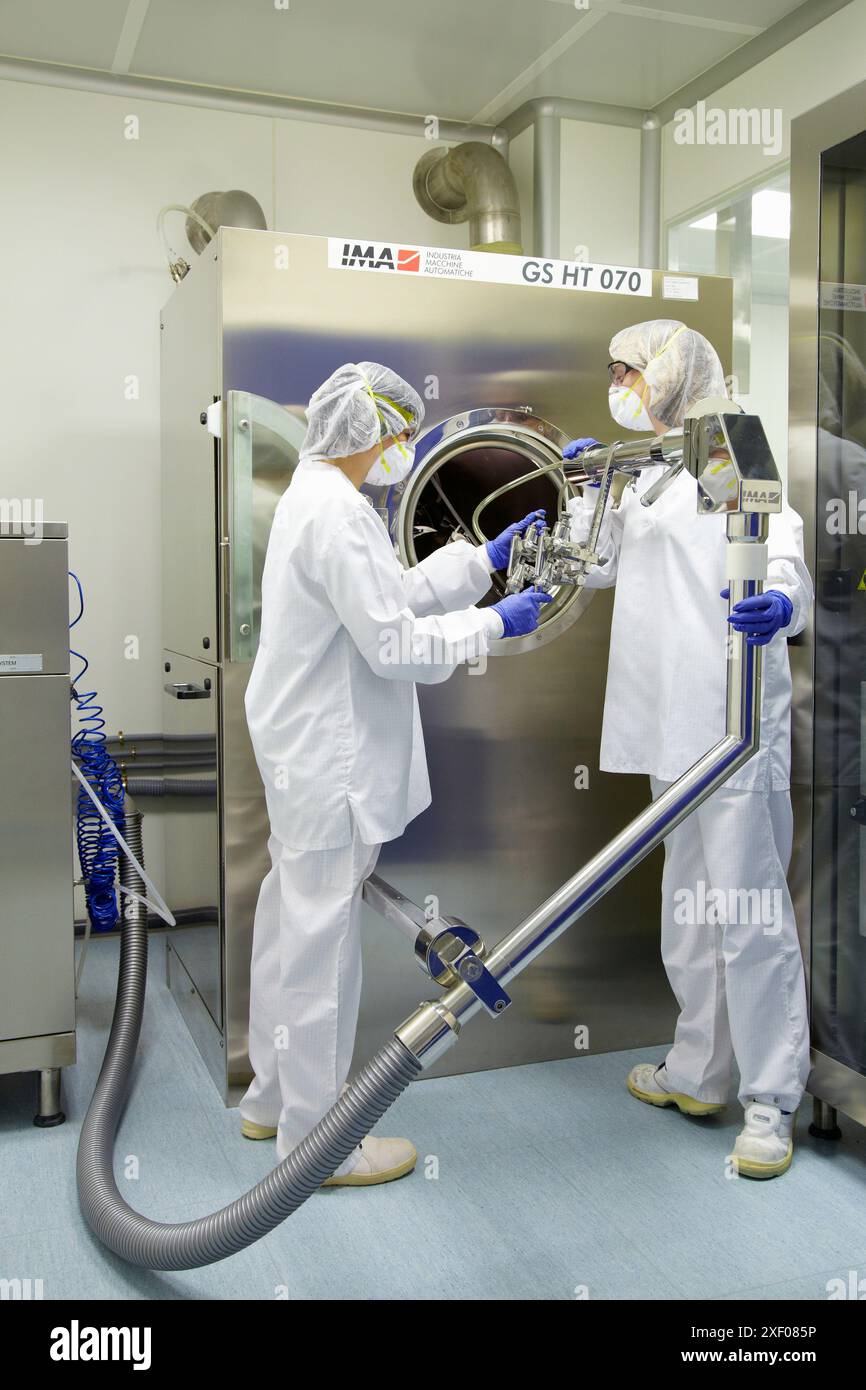 Tablet manufacturing process industrial interior hi-res stock ...