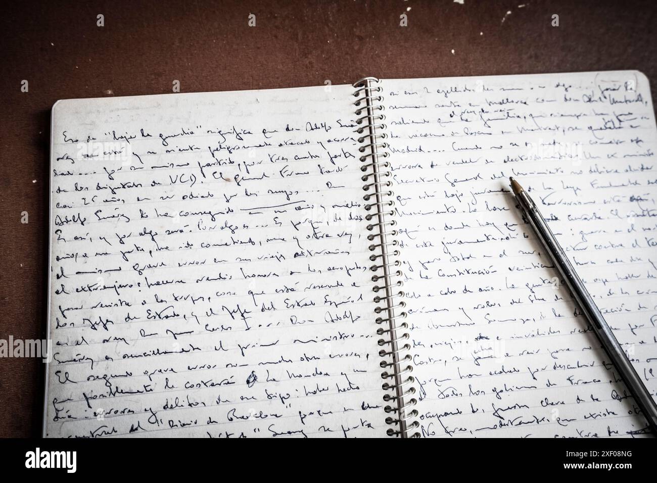 poet's handwritten notebook, Blai Bonet House, poetry centre, Santanyí ...