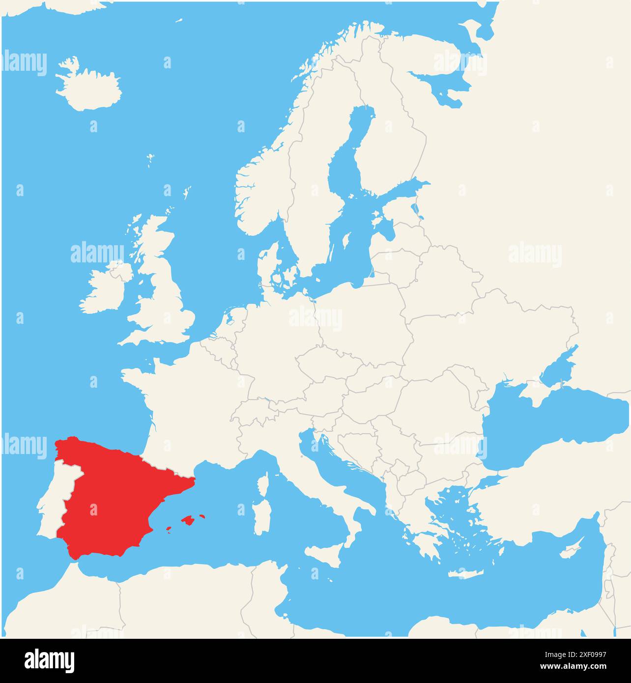 Tourism in spain Stock Vector Images - Alamy