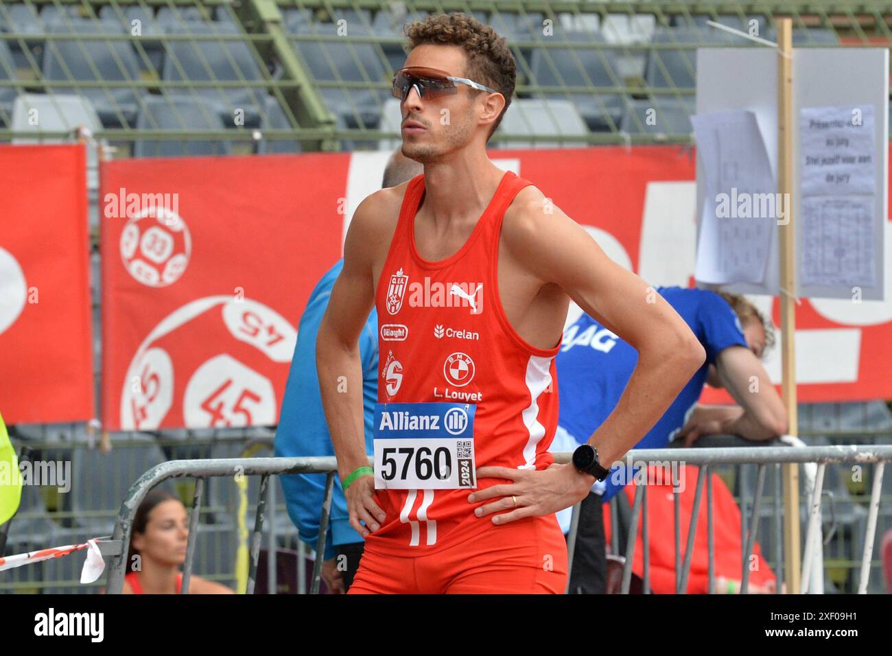 Brugge, Belgium. 30th June, 2024. Belgian Dylan Borlee pictured at the ...