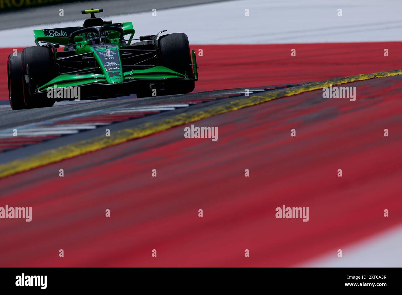 Zhou Guanyu of China driving the (24) Stake F1 Team Kick Sauber C44 ...