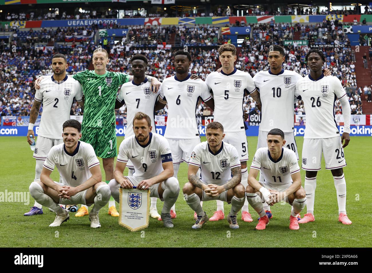 GELSENKIRCHEN - (Top row l-r) Kyle Walker of England, England ...
