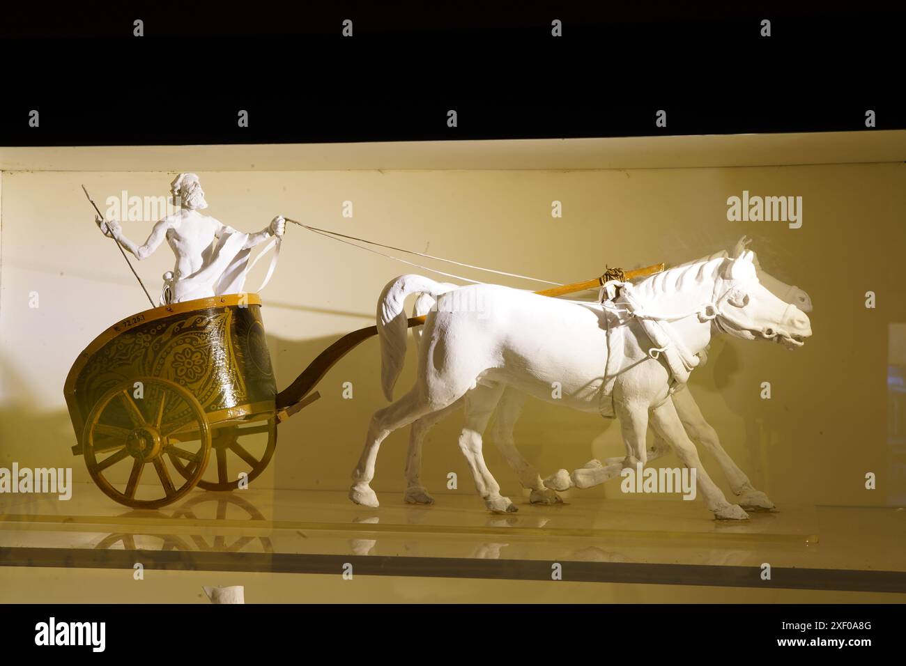 Scale-down model of Ancient Chariot. Transport Gallery, Birla ...