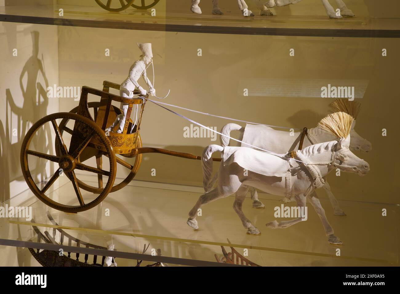 Scale-down model of Ancient Chariot. Transport Gallery, Birla ...