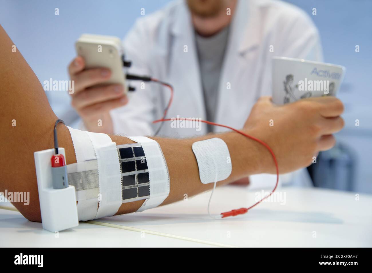 Electrodes on the arm hi-res stock photography and images - Alamy