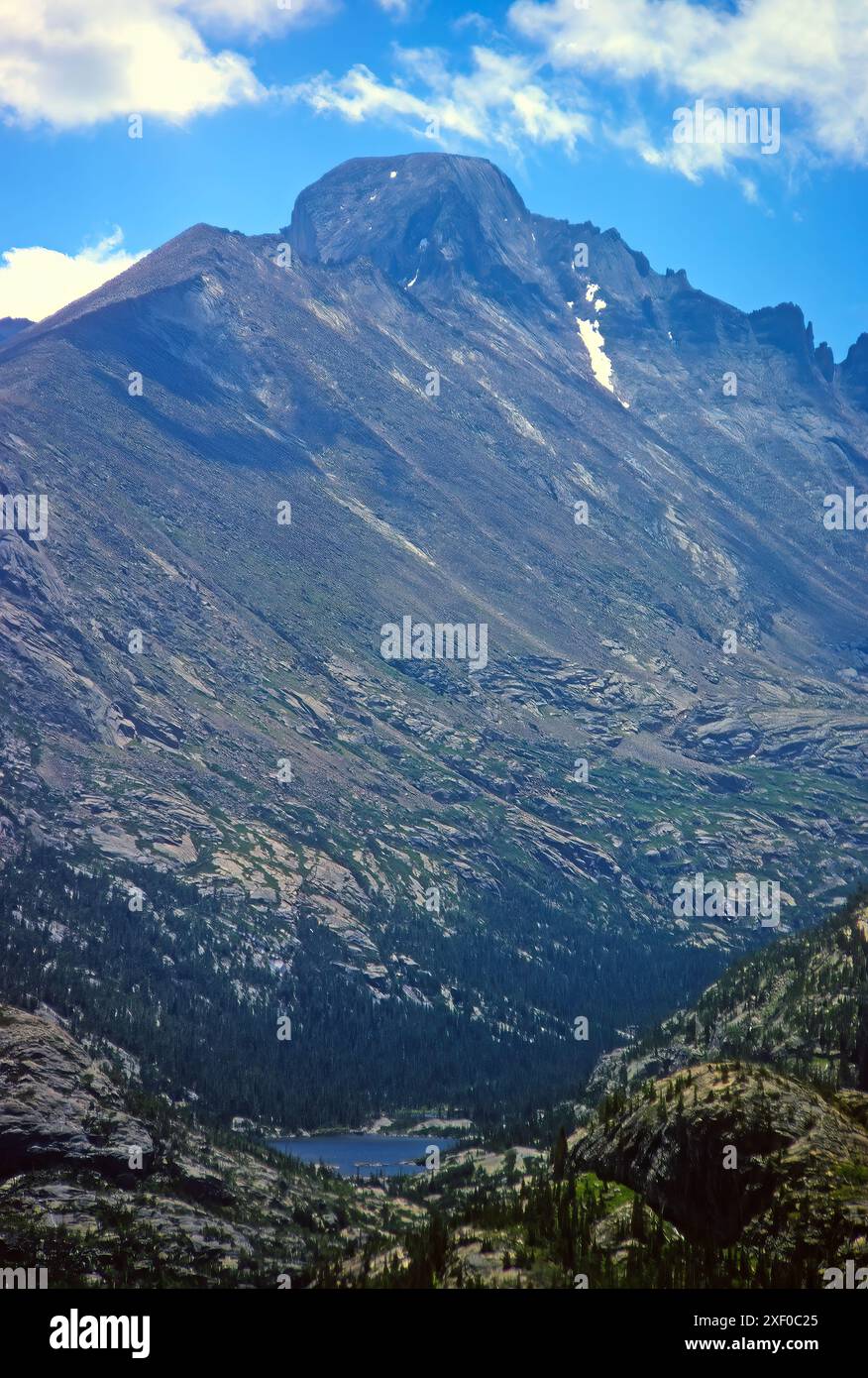 Longs Peak Viewed From Flattop Mountain in Rocky Mountain National Park ...