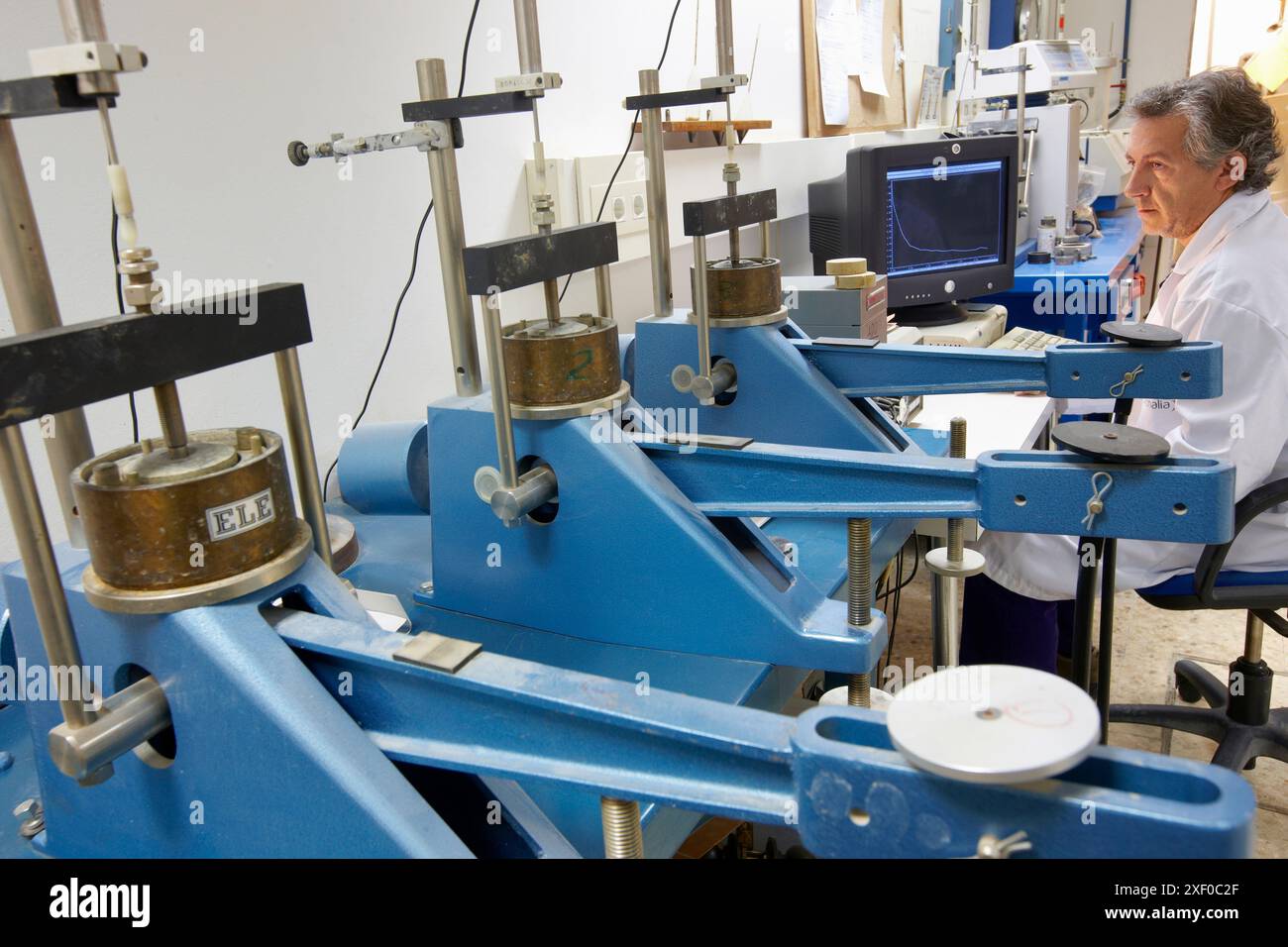 Testing of soil consolidation, Oedometer, Research on building ...