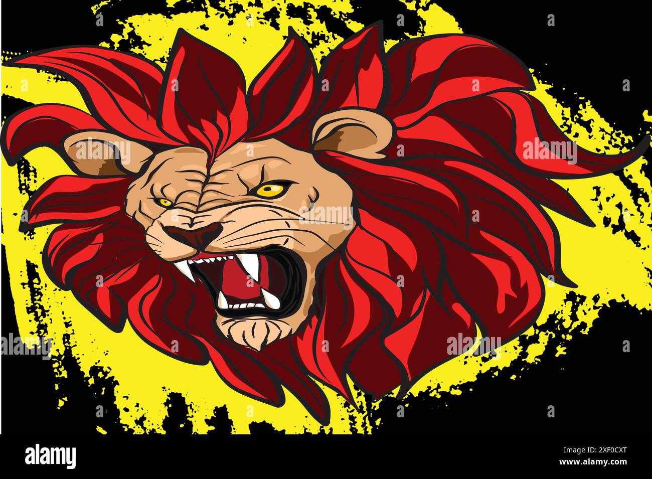 Lion showing teeth Stock Vector Images - Alamy