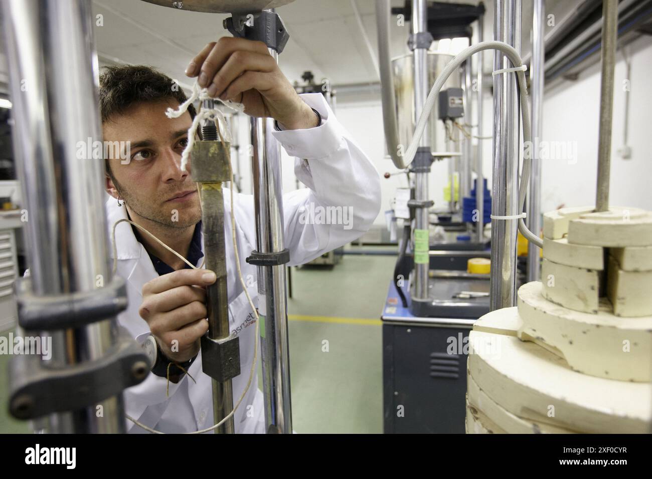 Tension test, determination of yield point, Department of Mechanical ...