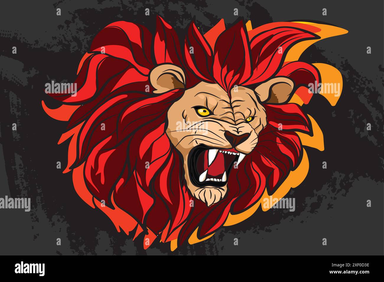 Lion showing teeth Stock Vector Images - Alamy