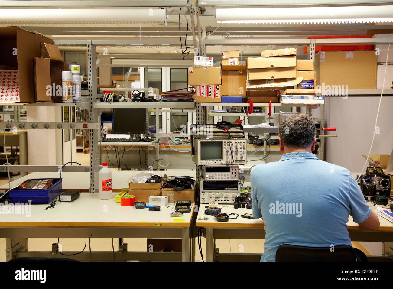 Back view shot electronics hi-res stock photography and images - Alamy