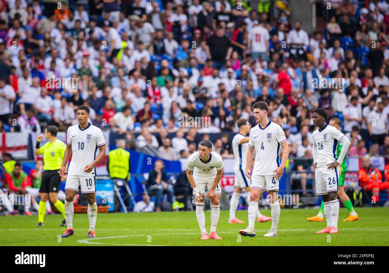 Gelsenkirchen, Germany. 30th Jun 2024. Jude Bellingham (ENG) Phil Foden ...