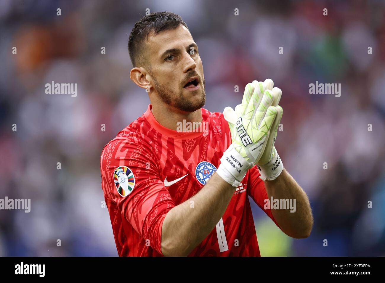 GELSENKIRCHEN - Slovakia goalkeeper Martin Dubravka during the UEFA ...
