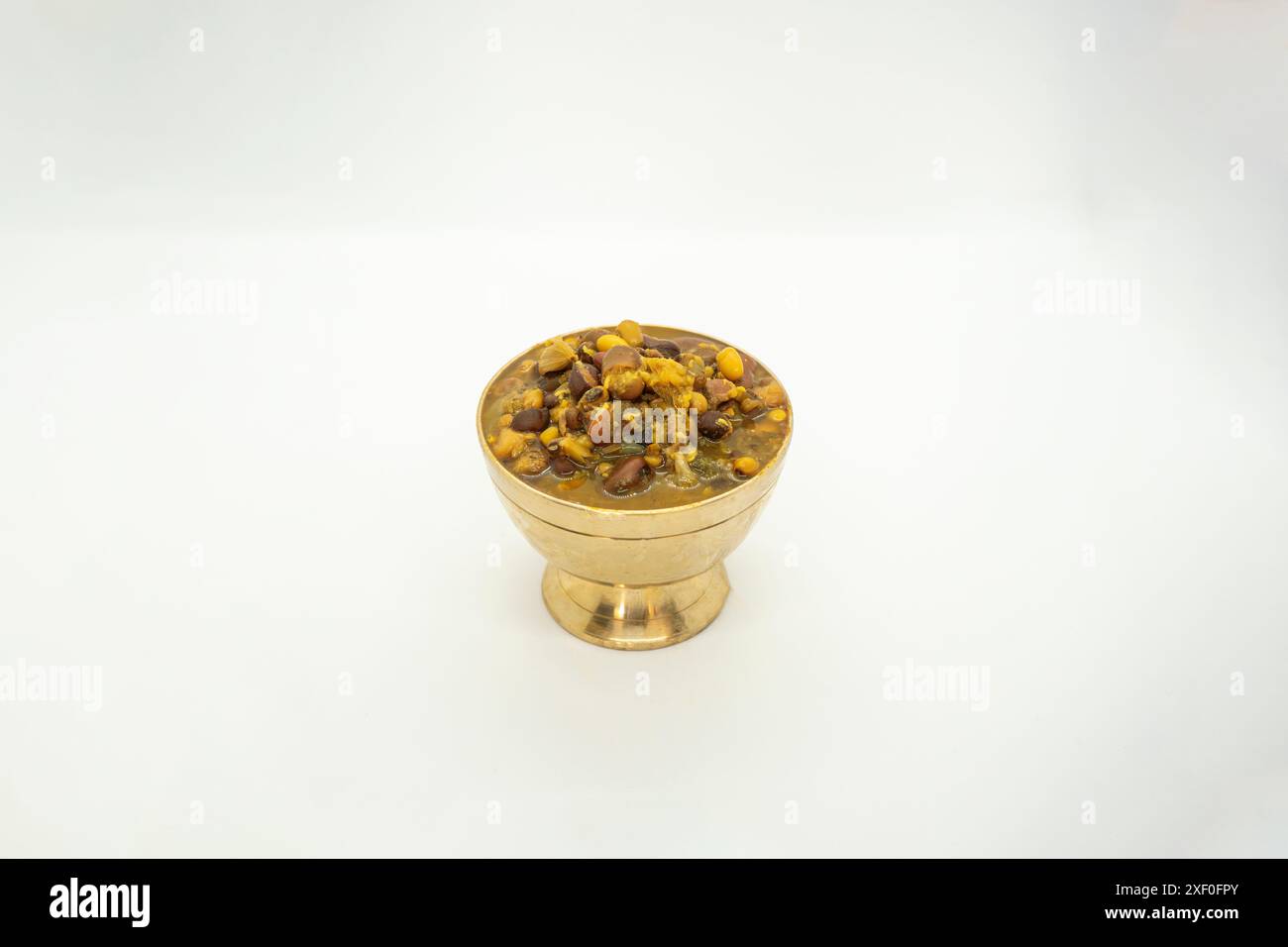 A bowl filled with nutritious mixed beans soup Kwati for Janai Purnima ...