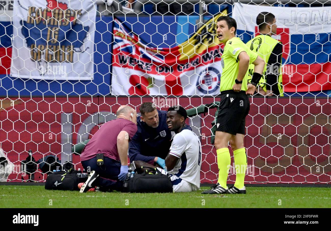 Gelsenkirchen, Germany. 30th June, 2024. Soccer, UEFA Euro 2024, European Championship, England ...