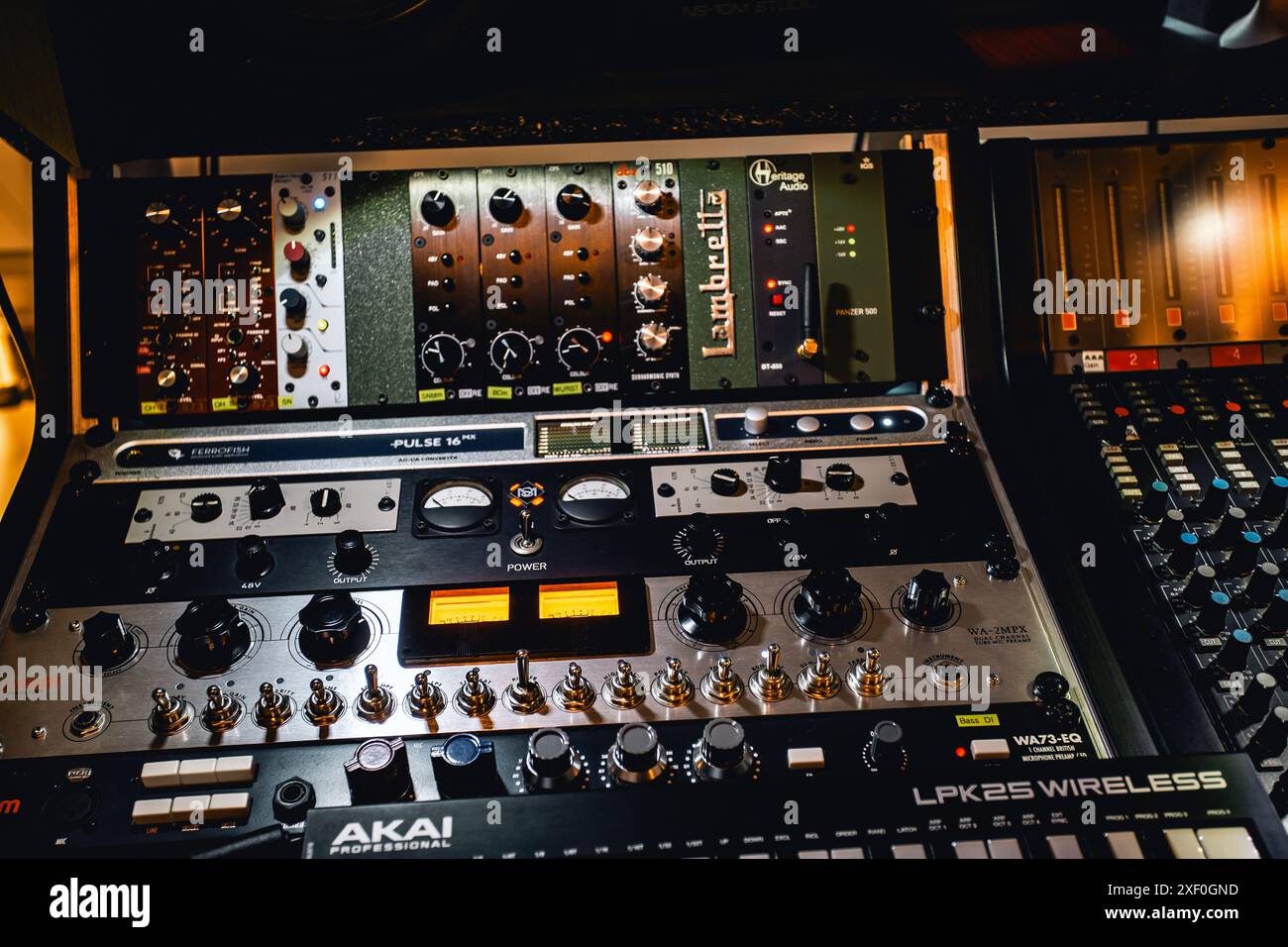 Sound mixing console Stock Photo - Alamy