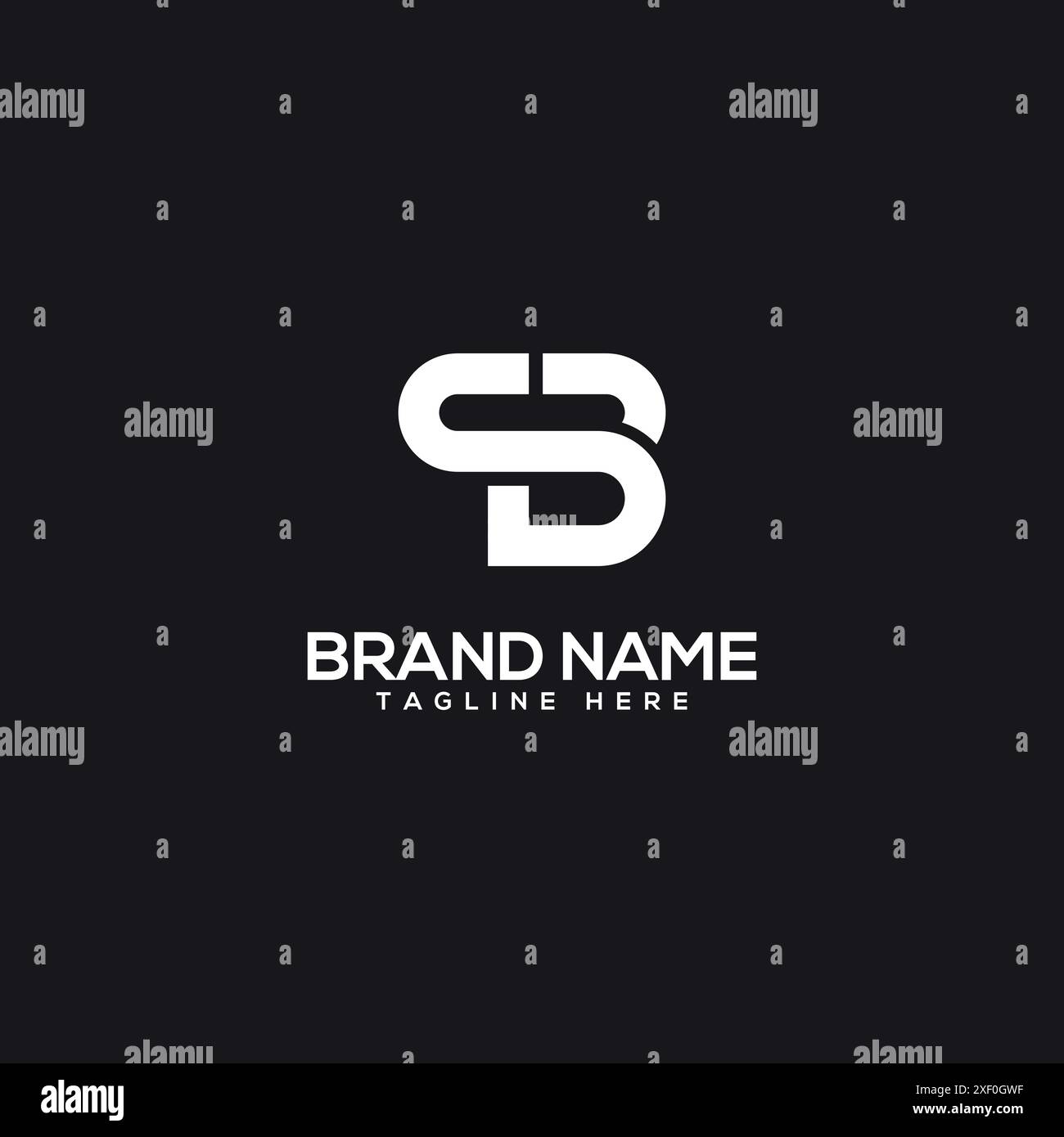 Initial BS SB Letter Logo Design Template Vector. eps Stock Vector ...