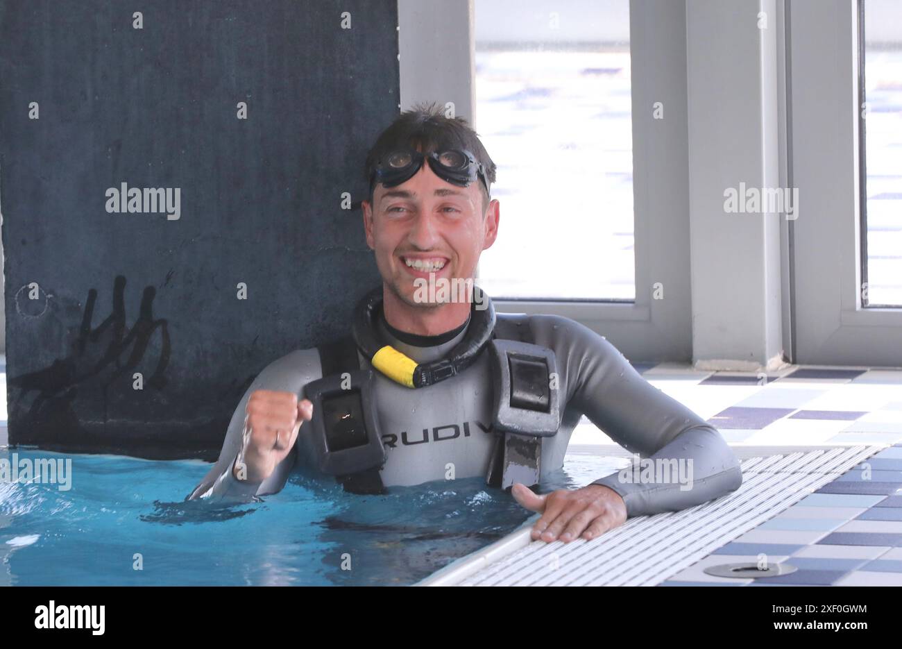 Boris Milosic (Croatia) walked an 112 metres (367,4 ft) underwater ...