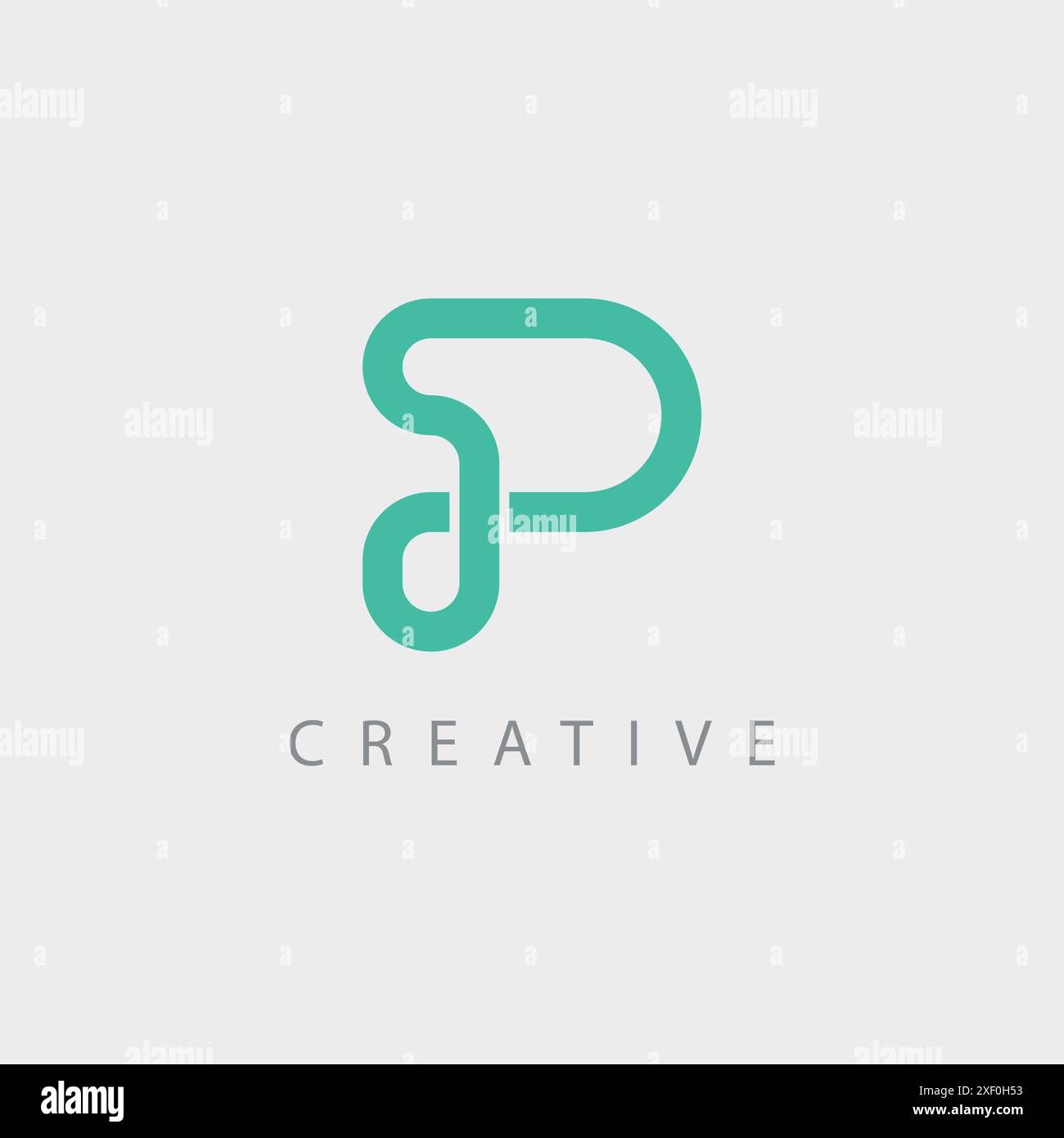 Initial p logo Stock Vector Images - Alamy
