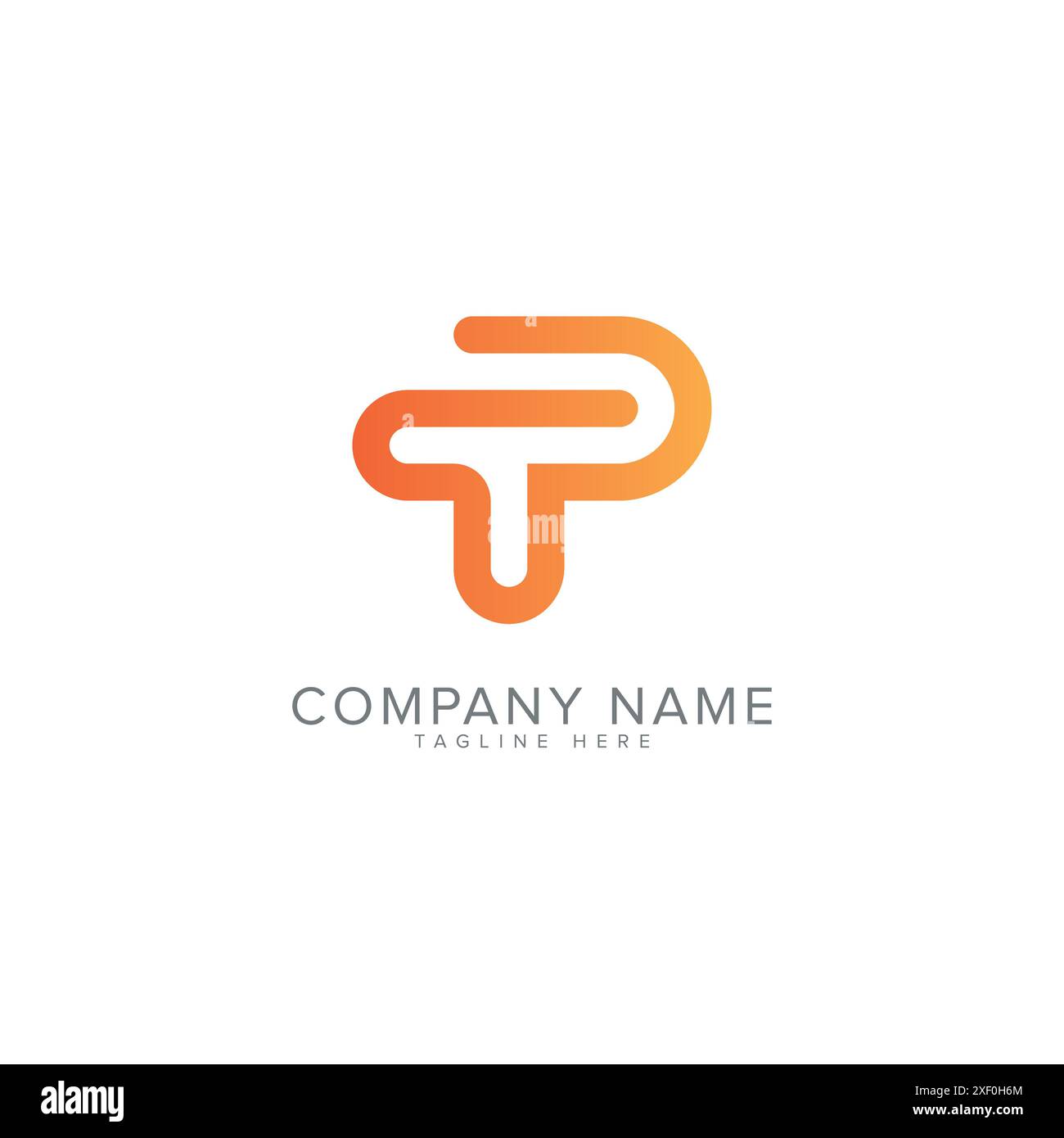 Alphabet TP PT letter modern monogram style logo vector template Stock ...