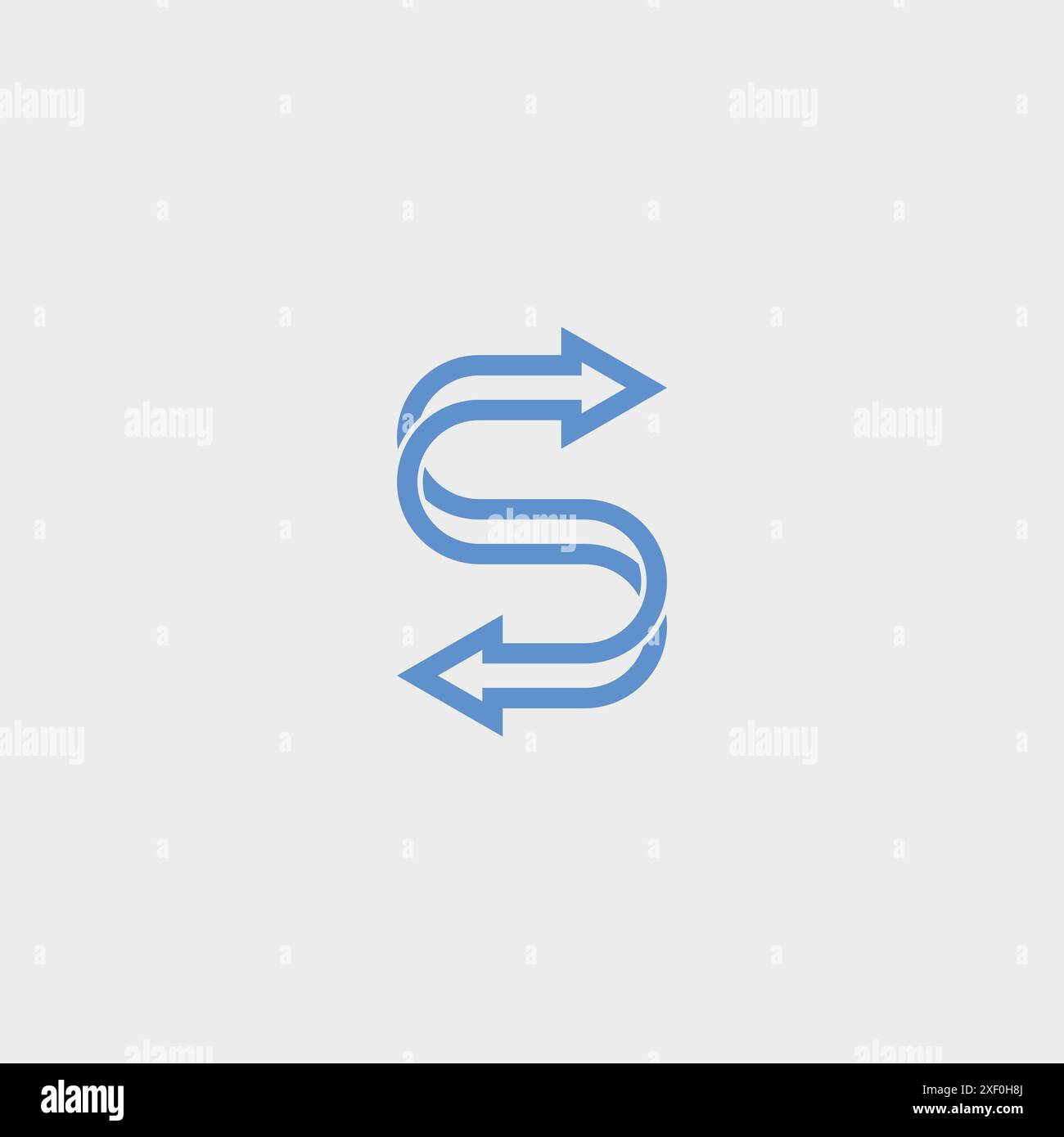 Alphabet S letter arrow logo vector template illustration Stock Vector ...