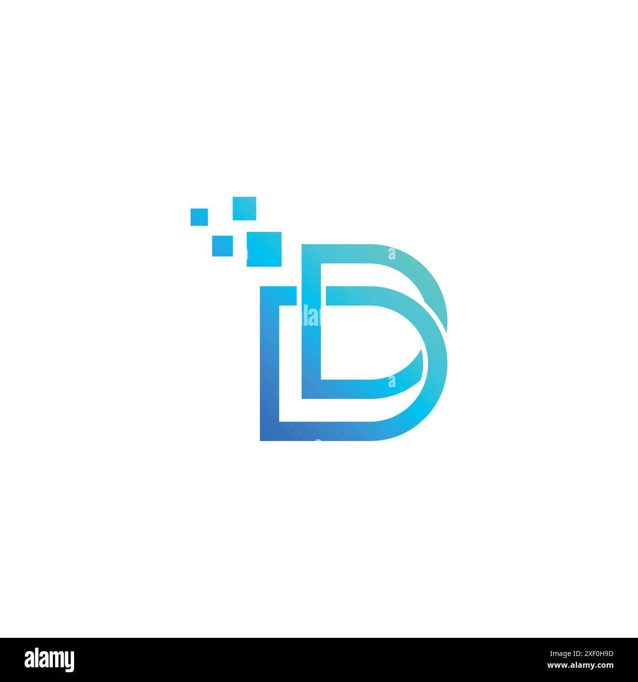 D tech logo Stock Vector Images - Alamy