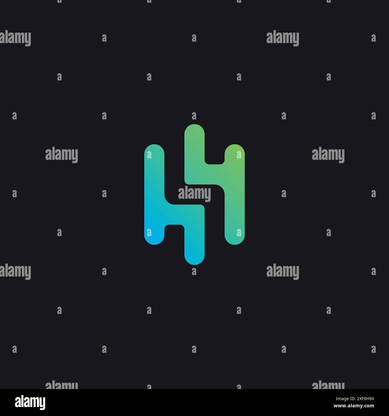 Letter H logo design template vector elements Stock Vector Image & Art ...